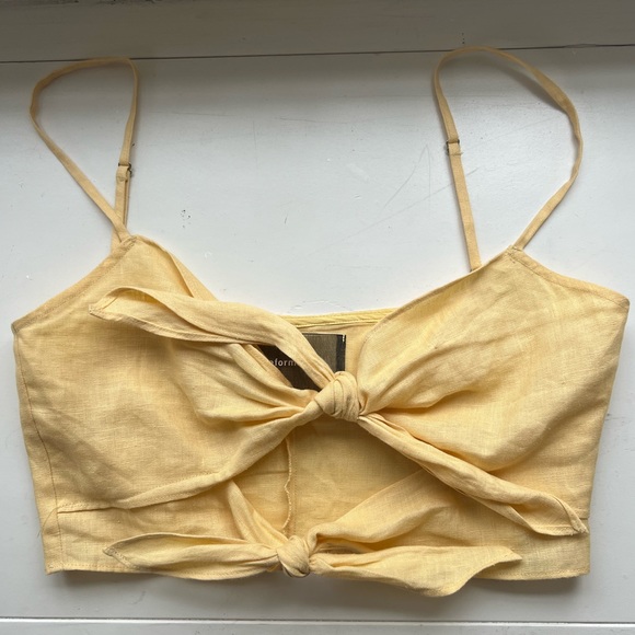 Reformation | Tops | Reformation Cropped Linen Top | Poshmark